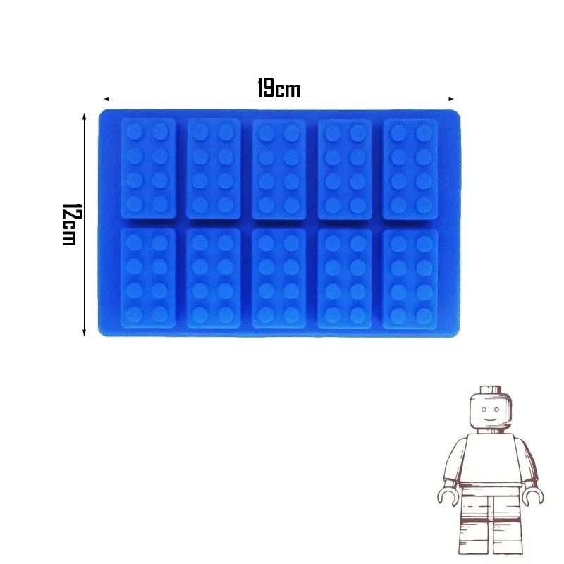 Lego Style Building Blocks Silicone Mold Set