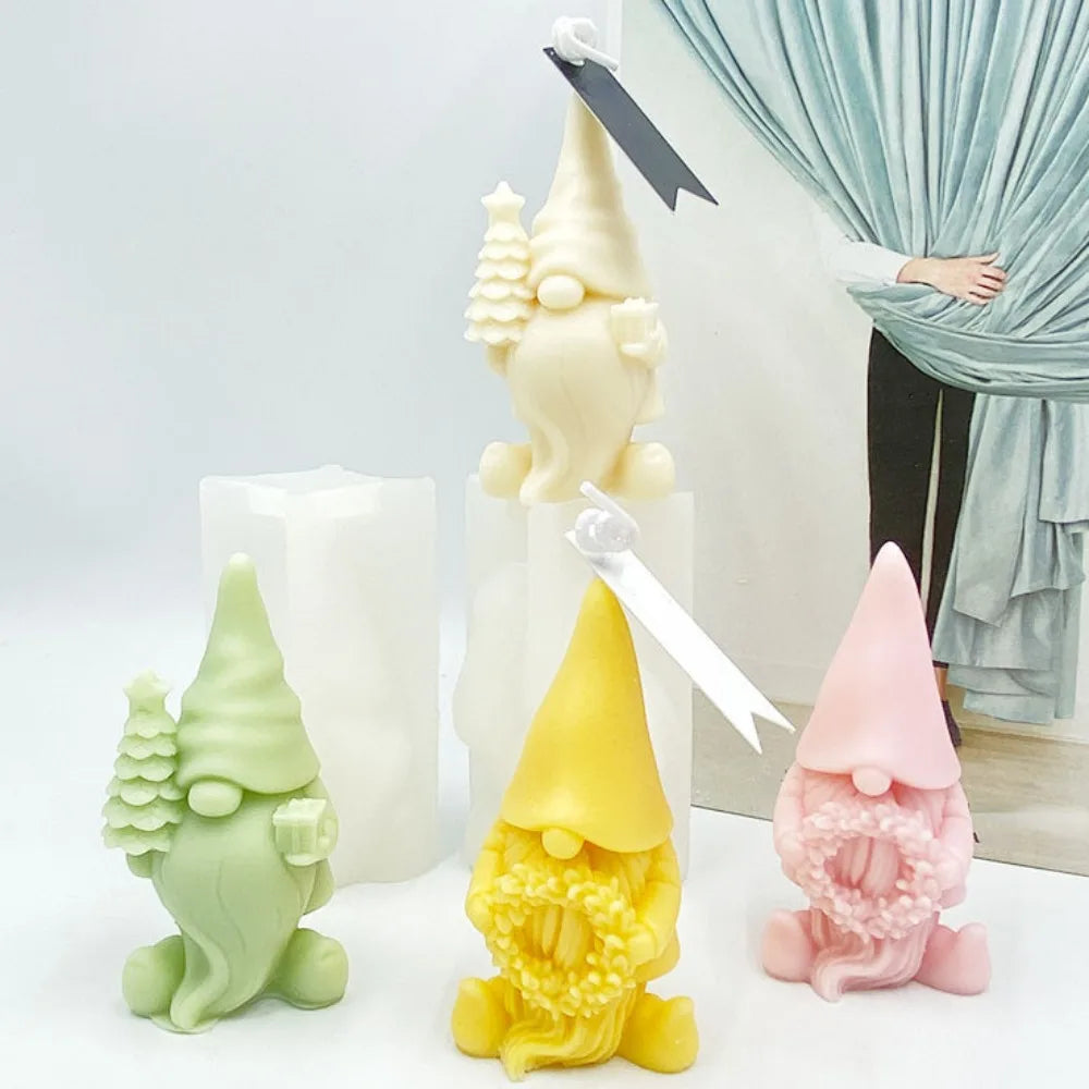 Christmas Tree Dwarf Candle Silicone Mold